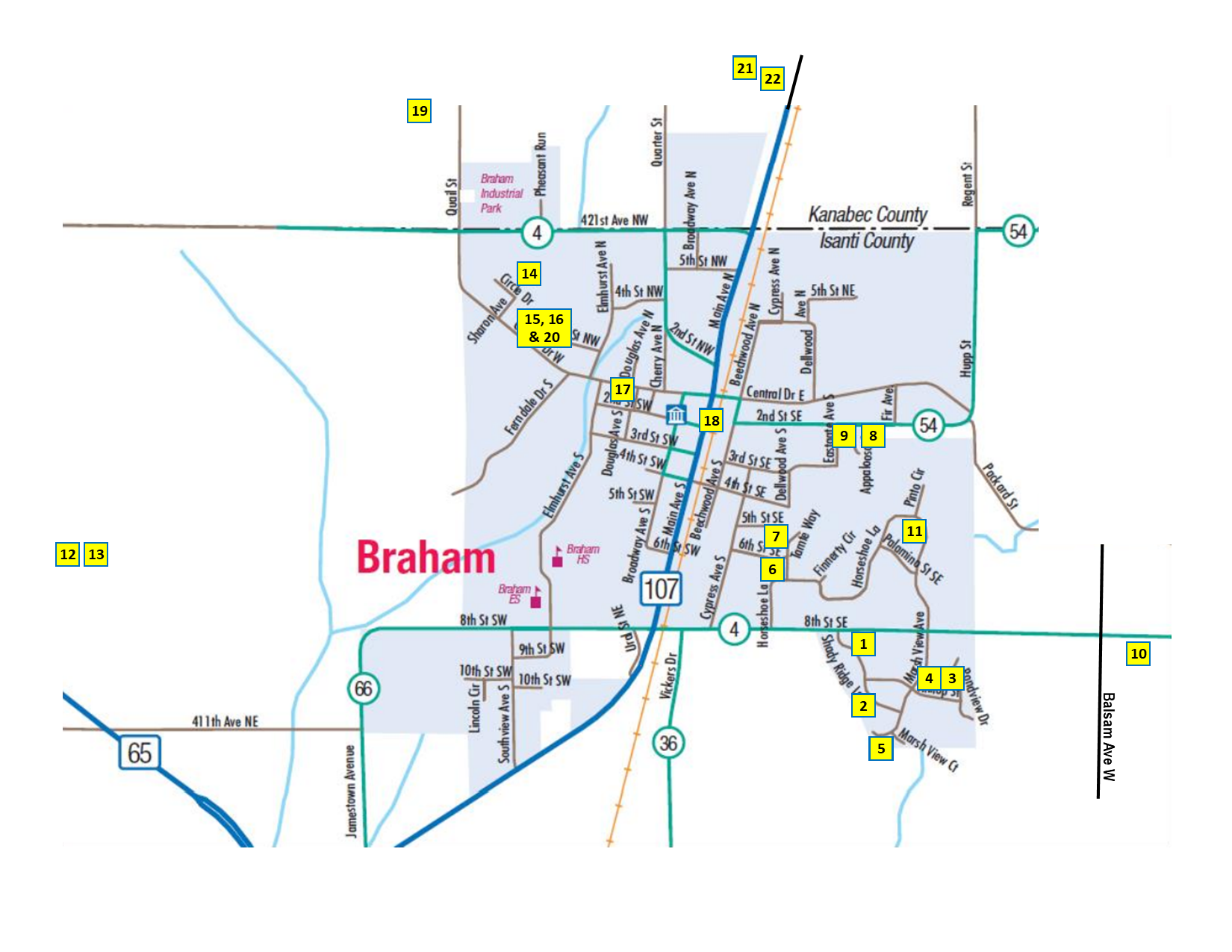 City-Wide Garage Sales - Braham Area Chamber of Commerce